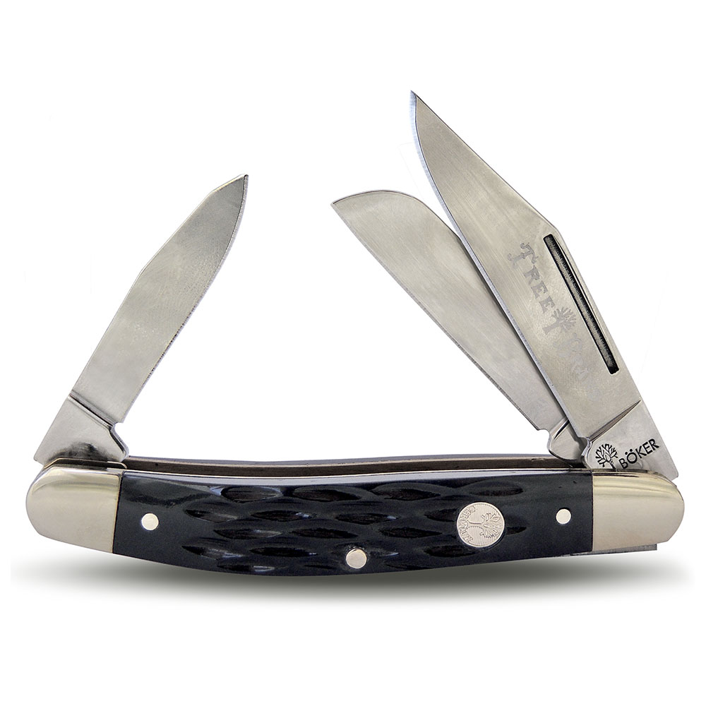 Boker 3 Blade Stock Knives - Black Handle • Toowoomba Saddlery